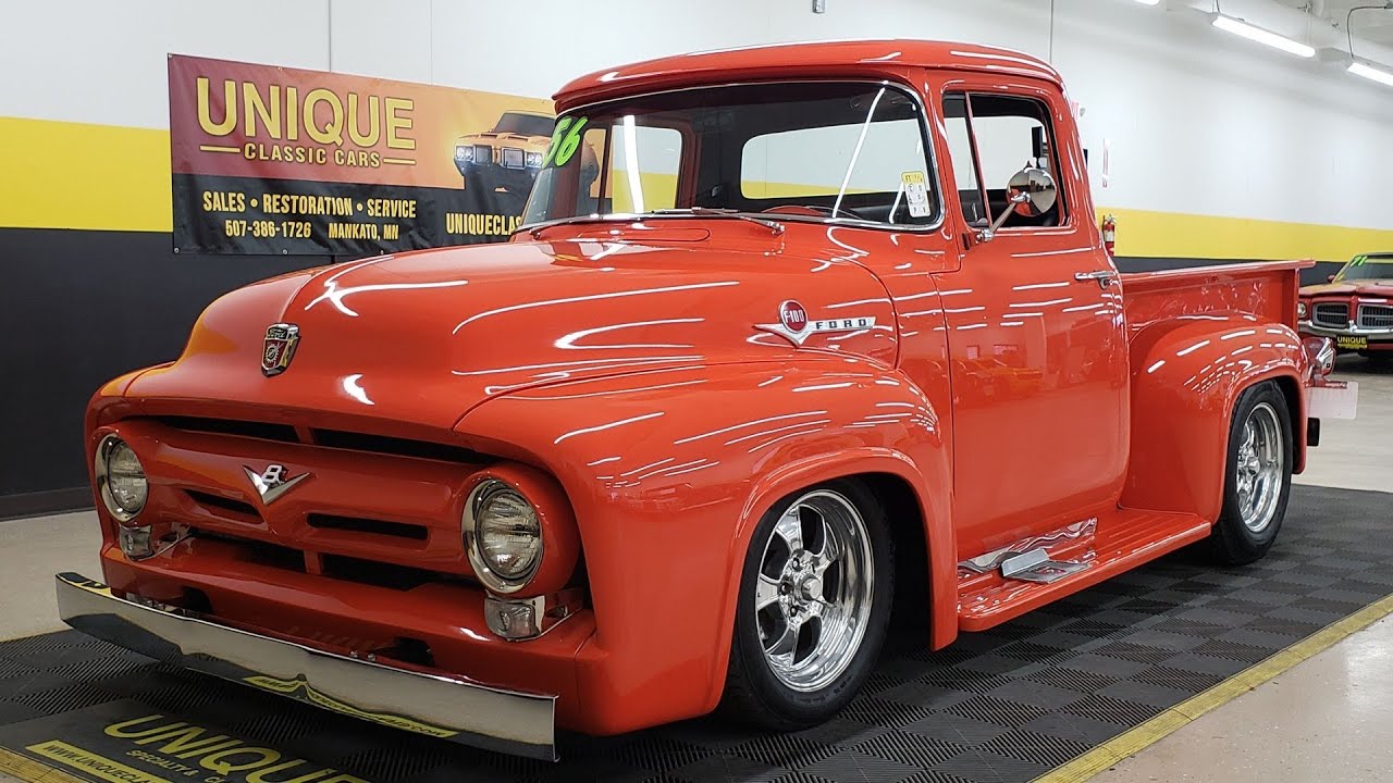 1956 Ford F100 Shortbox Stepside | For Sale - $54,900 - YouTube