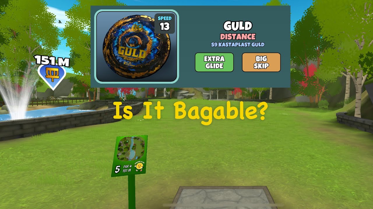Disc Golf Valley Tips - The Guld Big Skip Extra Glide Guld - YouTube