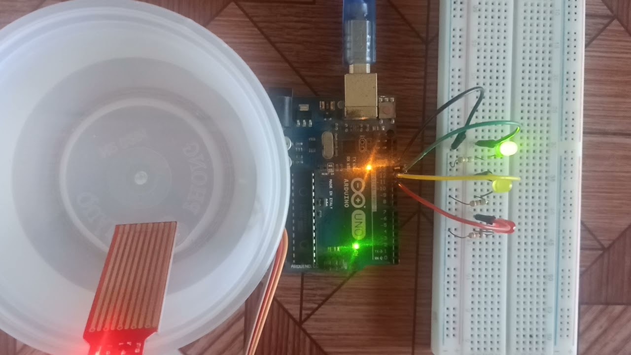 ប្រើអំពូលបង្ហាសដ្ឋានភាពកម្រិតទឹក - Water Level Sensor with LED - YouTube