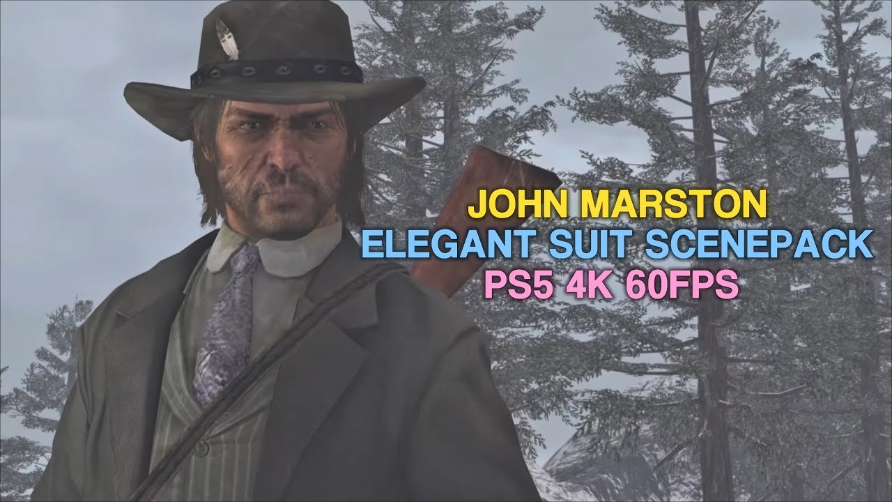 John Marston Elegant Suit Scenepack (RDR1 PS5 4K 60FPS) - YouTube