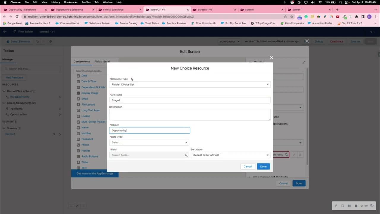 How to use Picklist Screen Flow Salesforce - YouTube