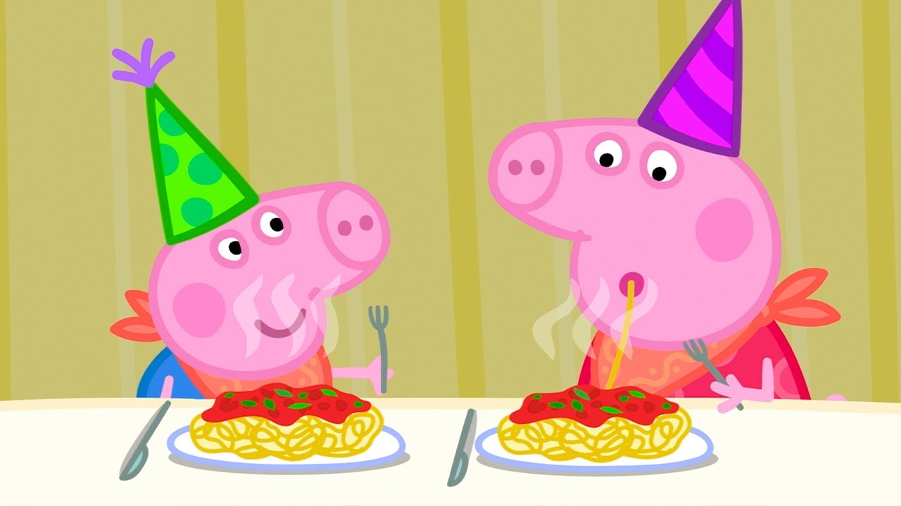Grandpa Pig's Spaghetti Birthday | Peppa Pig Surprise - YouTube