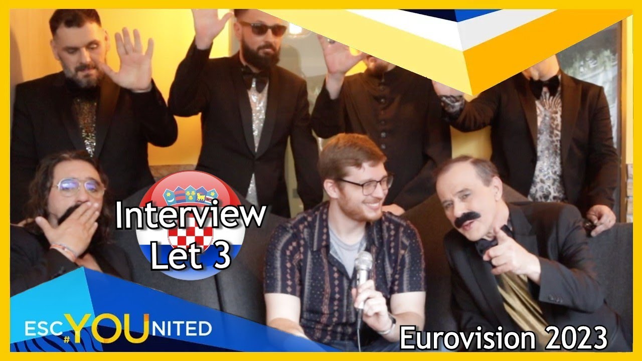 Eurovision 2023 | ESCUnited Interview with Let 3 (Croatia) - YouTube