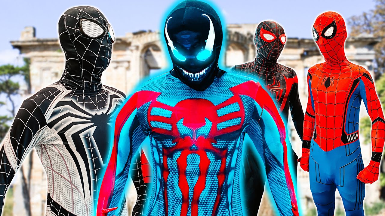 TEAM SPIDER-MAN vs VENOM || THE SUPER BATTLE With BAD GUY TEAM ( Live ...