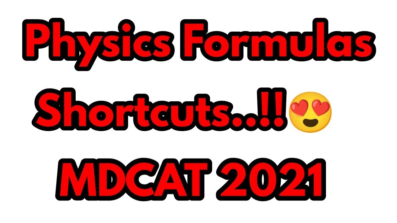 Physics Formulas|Physics Formulas for MDCAT|Physics Shortcuts|Physics ...