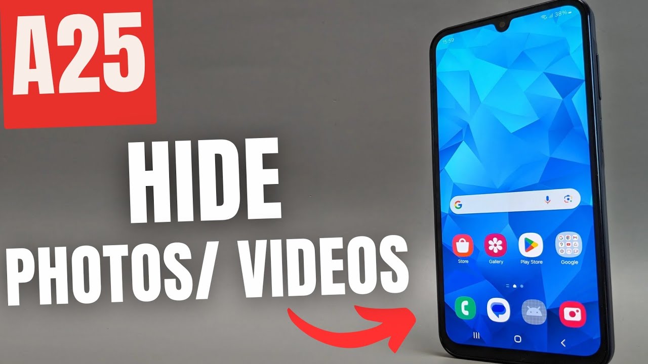How to Hide Photos & Videos on Samsung Galaxy A25 - YouTube