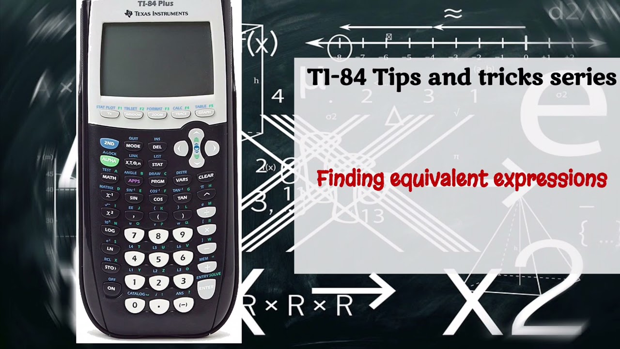 Matching expressions and functions in TI-84 - YouTube