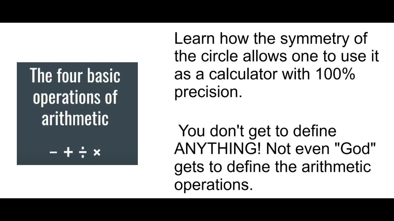 Not even "God" gets to define the arithmetic operations in GEOMETRY or ...