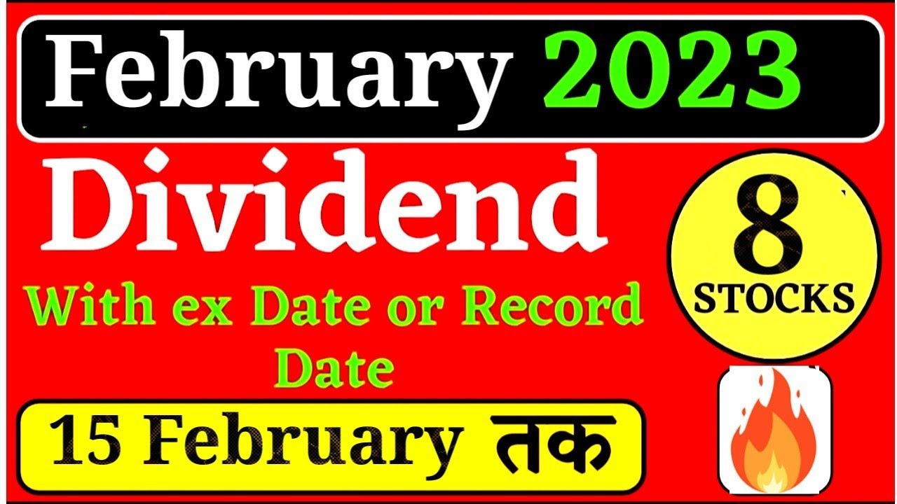 February 2023 में 8 Company High Dividend देने वाली है | Dividend ...