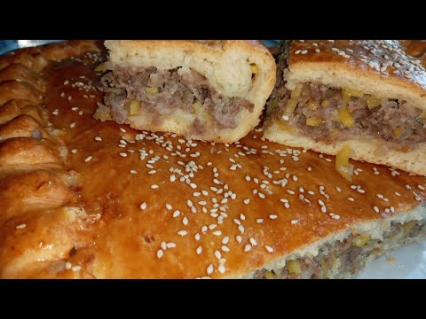 ГОШТЛИ ПИРОГ ТАЙЁОРЛАГШ*  ЖУДА ОСОН ВА МАЗЗАЛИ ЧИКАДИГАН.