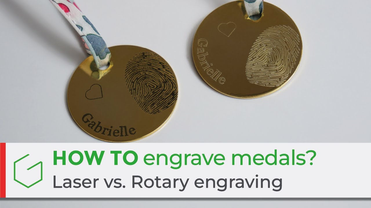 How to engrave medals? WeLase™ laser vs. M20 Jewel rotary engraver ...