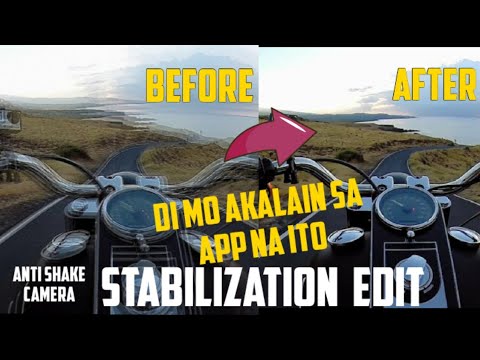 ANTI SHAKE CAMERA EDITING (STABILIZER) TAGALOG TUTORIAL - YouTube
