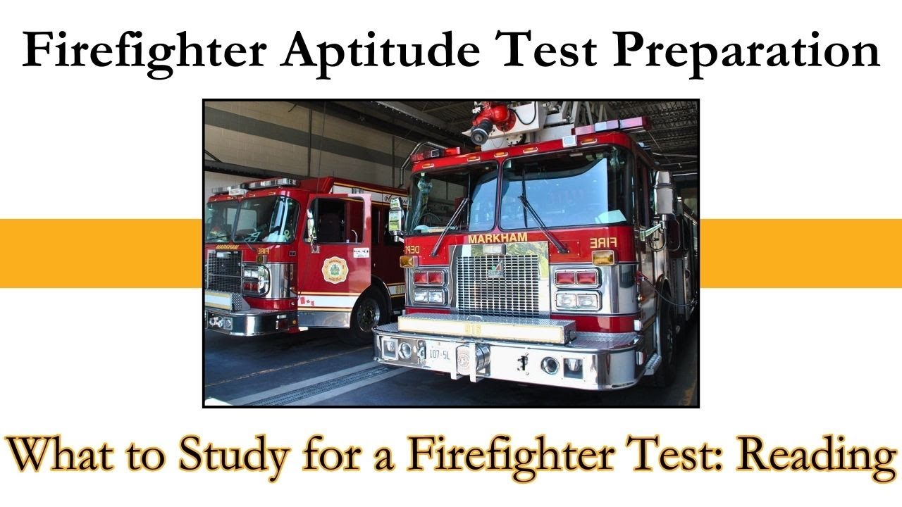 What to Study for a Firefighter Test: Reading - YouTube
