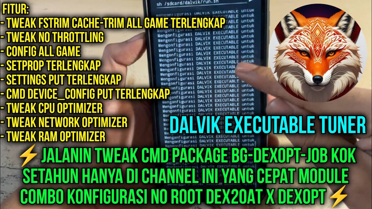 Real No Root Dex2oat & Dexopt Optimasi Dalvik Executable Hp Kentang ...