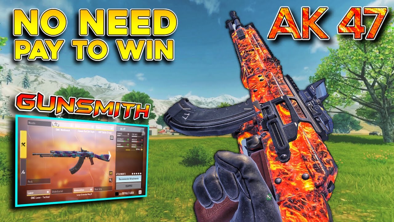 MOST STABLE F2P AK 47 GUNSMITH EVER | BEST F2P AK 47 LOADOUT IN CODM ...