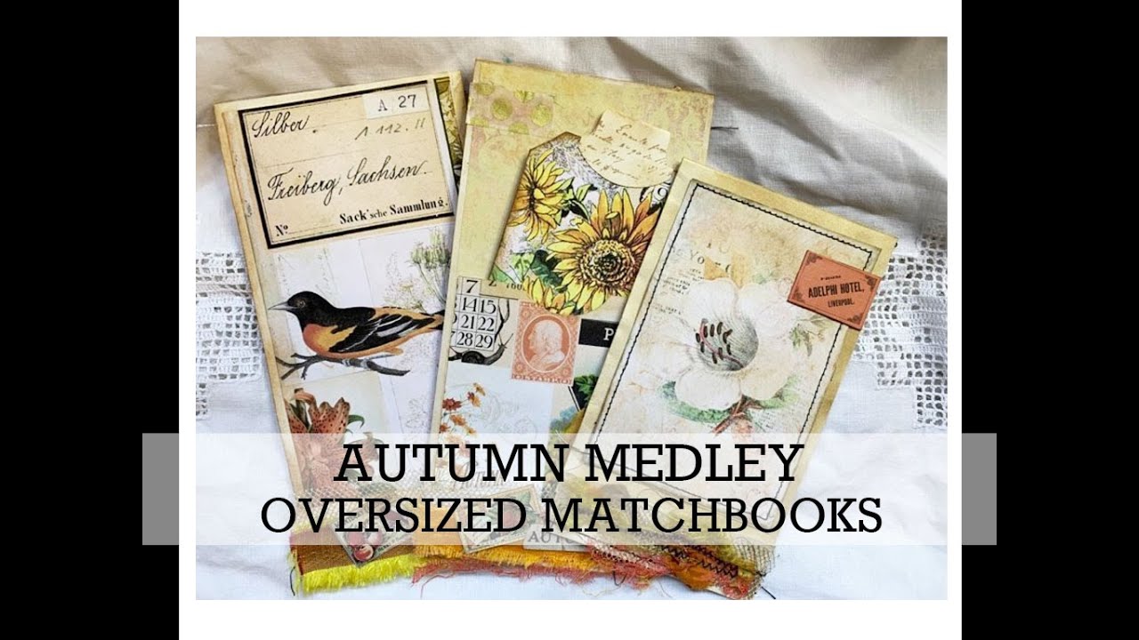 AUTUMN MEDLEY Oversize matchbook notebooks. - YouTube
