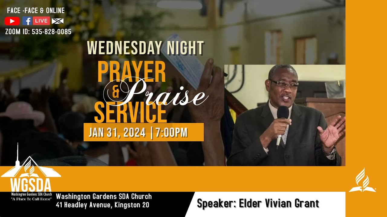 Wednesday Night Prayer & Praise Service | Elder Vivian Grant | January ...