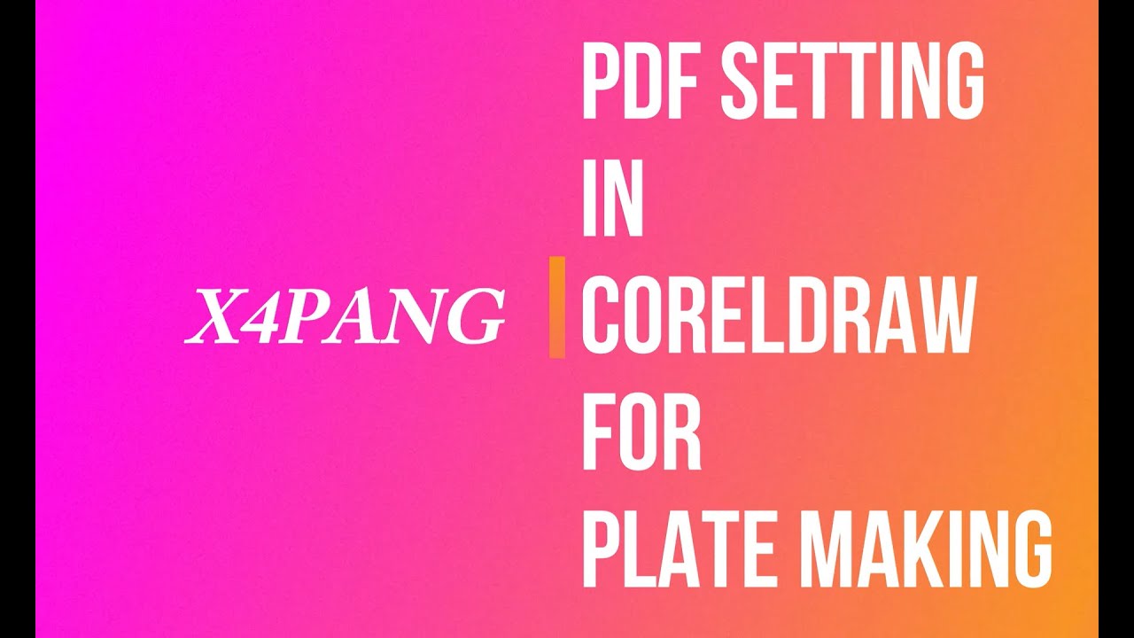CORELDRAW PDF SETTING FOR PLATE MAKKING AND DIGITAL PRINT_ CorelDraw me ...