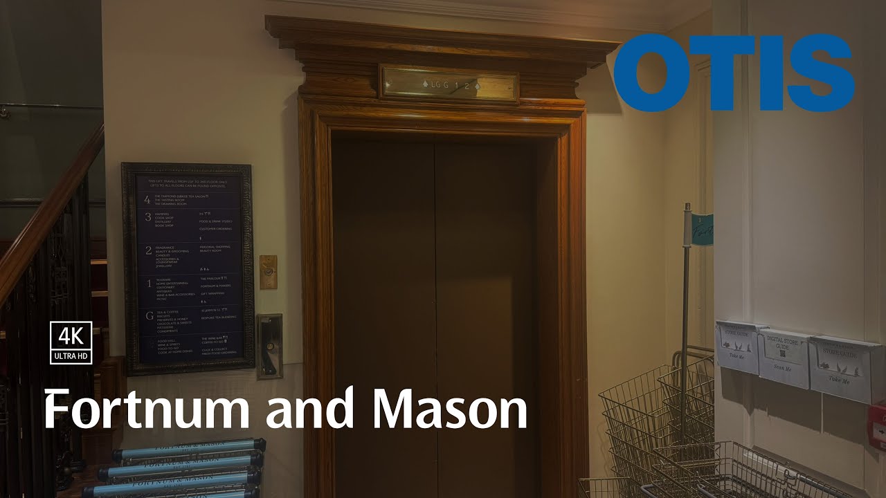 OTIS lift at Fortnum and Mason - YouTube
