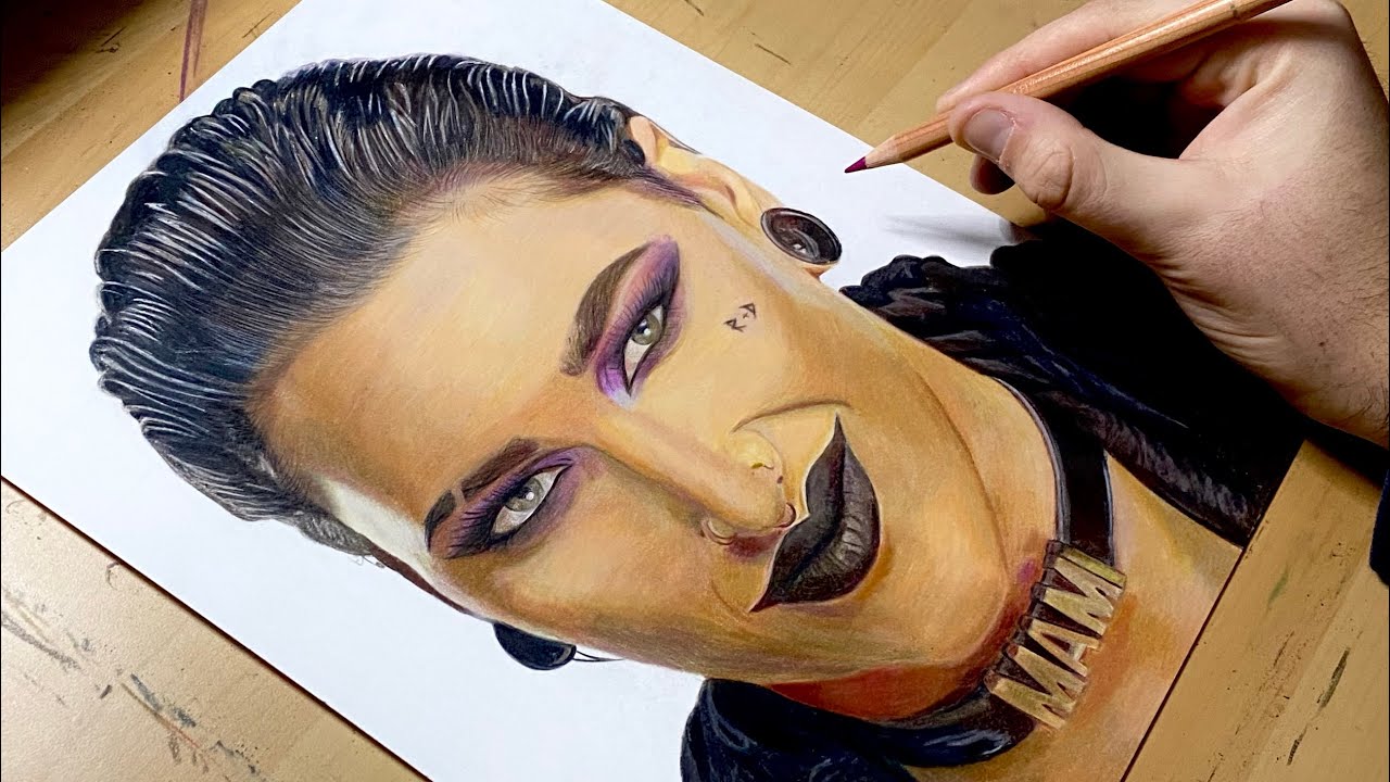 Drawing Rhea Ripley - YouTube