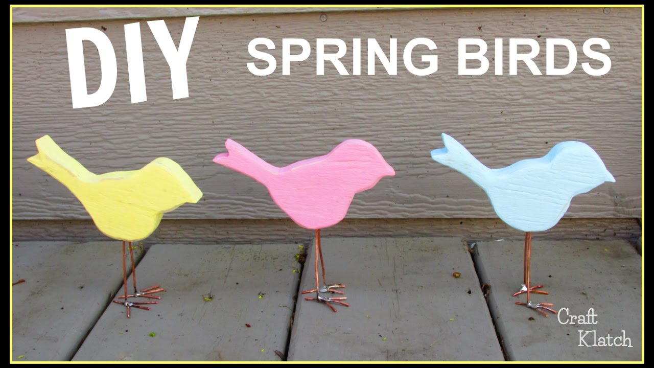How To Make a Spring Bird Home Decor DIY - YouTube