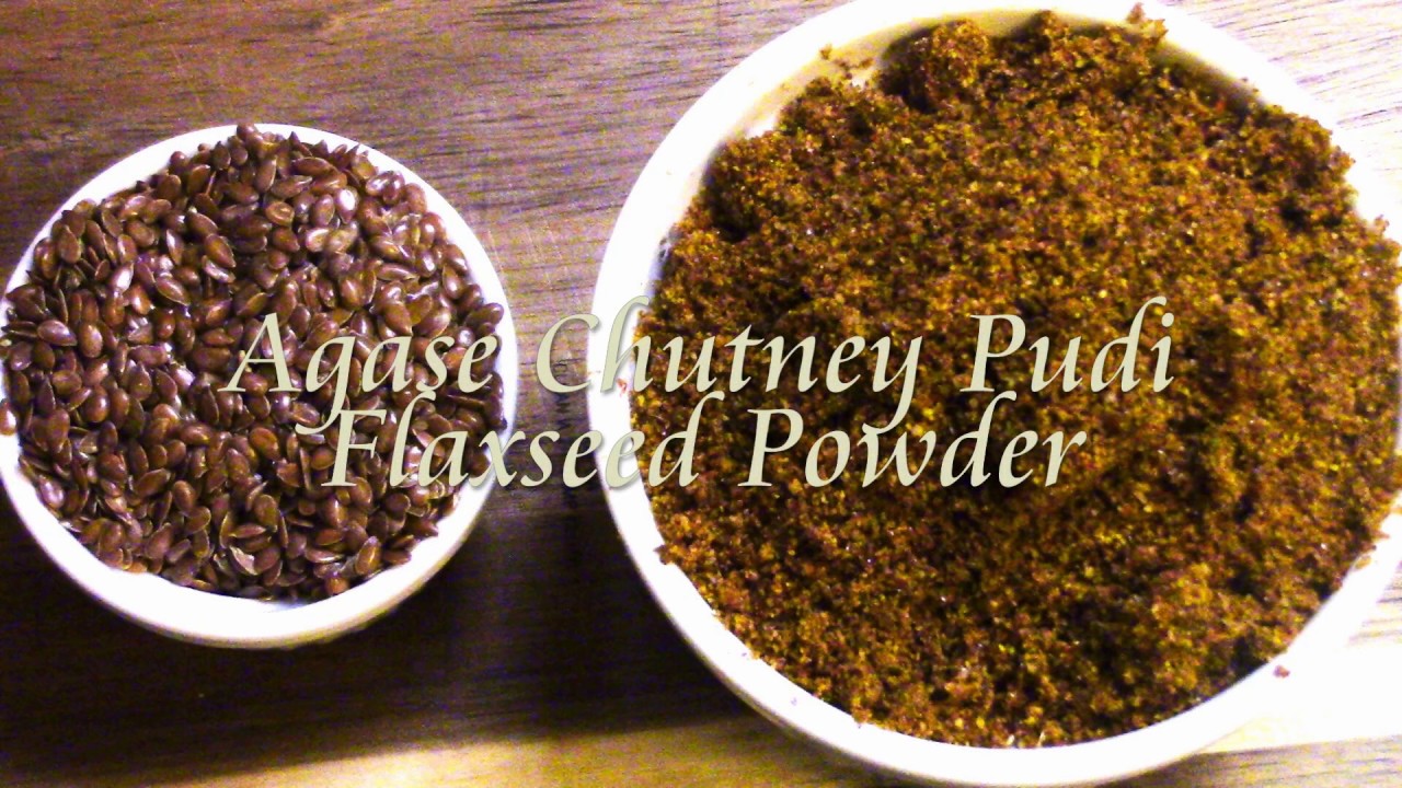 Simple North Karnataka style Agase Chutney Pudi | Flaxseed powder | How ...