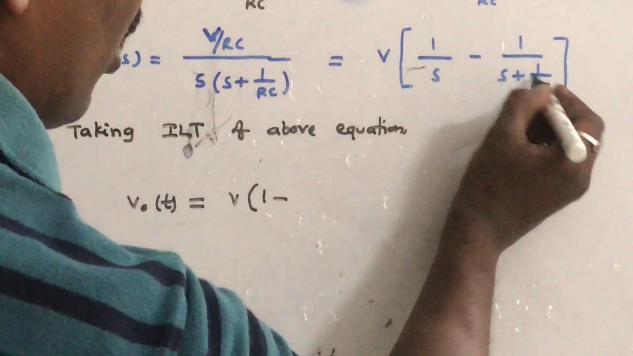 Low Pass R-C circuit - Step Response - Laplace Transform method - YouTube