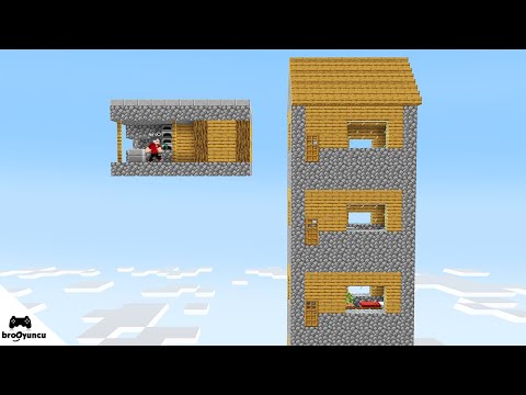 Minecraft Uçan Dev Ev Kulesi