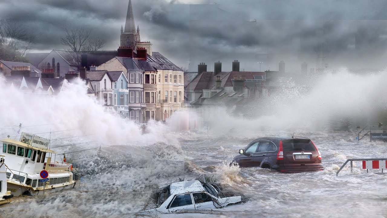 Chaos in Europe! Powerful hurricanes Dudley and Eunice hit Germany and ...