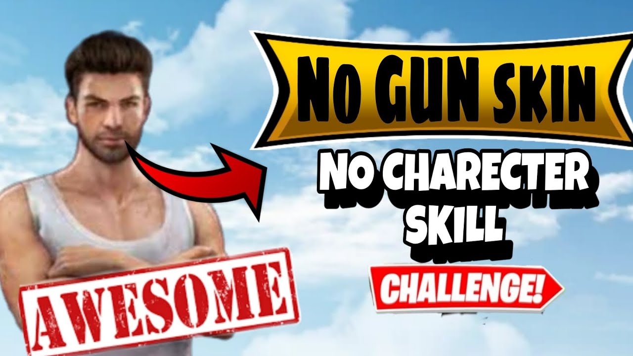 FREE FIRE WITHOUT CHARACTER SKILL CHALLENGE(NO GUN SKIN) | FF ADAM ...