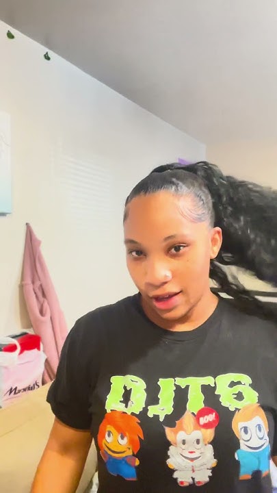 Reecho hair sent me this cute drawstring ponytail shop with me on my tik tok : sweeet.shay.shay ...