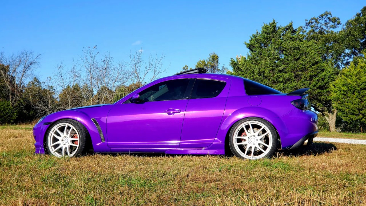 Wrapping My 2004 Mazda RX-8 3M Plum Explosion Purple and Paint ...