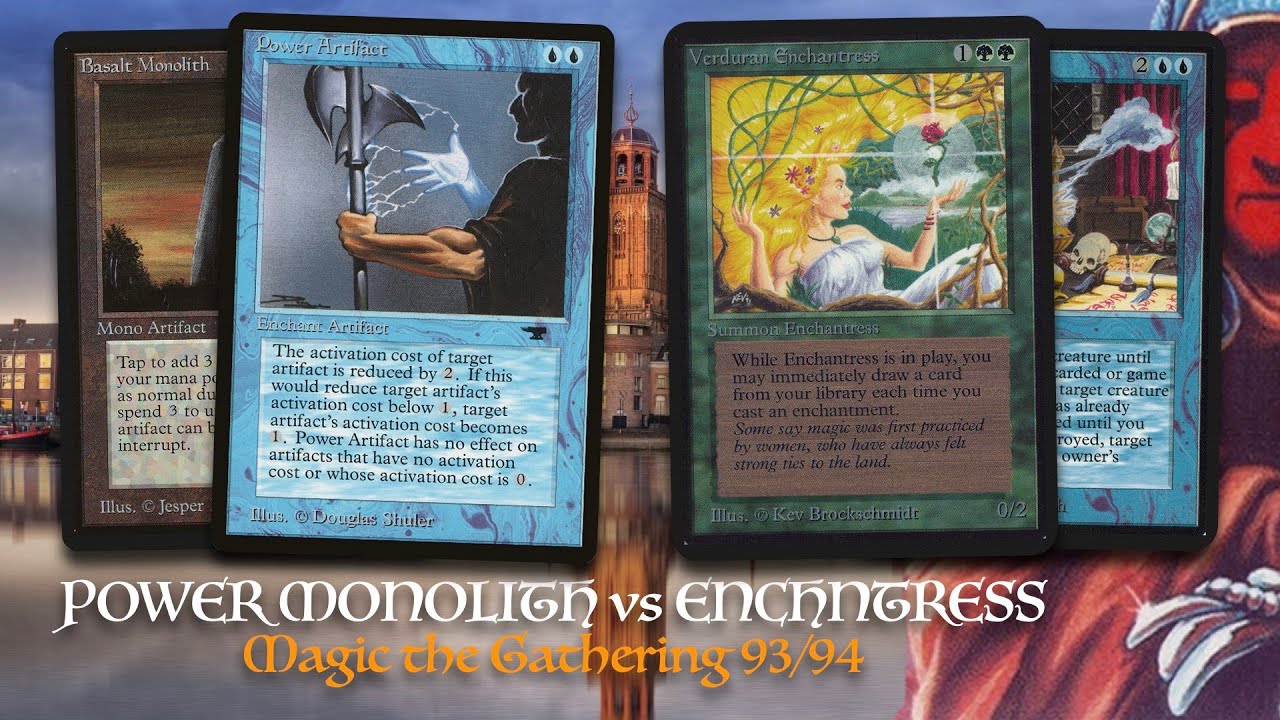 UR Power Monolith vs GU Enchantress - Ep1, KOTh VIII | Old School Magic ...