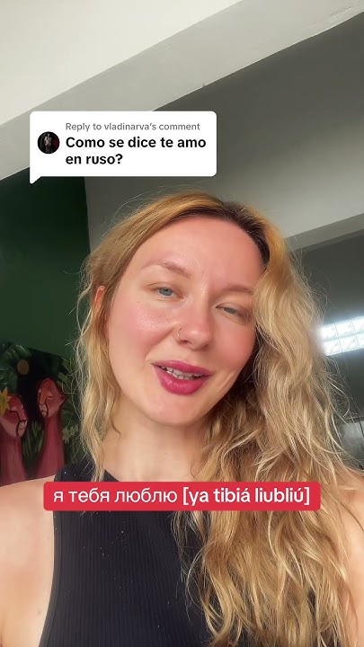 Cómo se dice “te amo” en ruso - YouTube