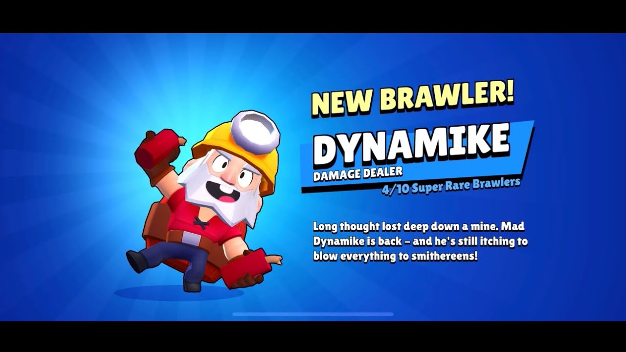 Brawl Stars Unlocked New Brawler Dynamike |Damage Dealer| #brawlstars # ...