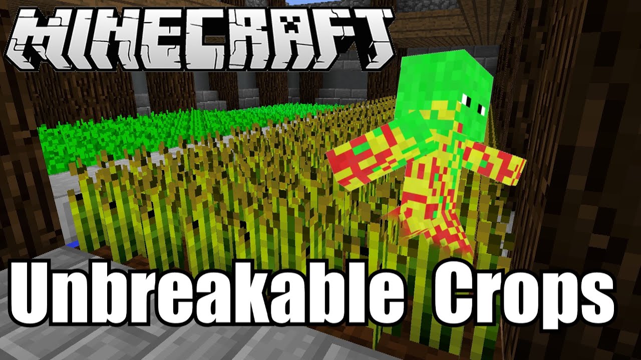 Make Crops Unbreakable in Vanilla Minecraft! - YouTube