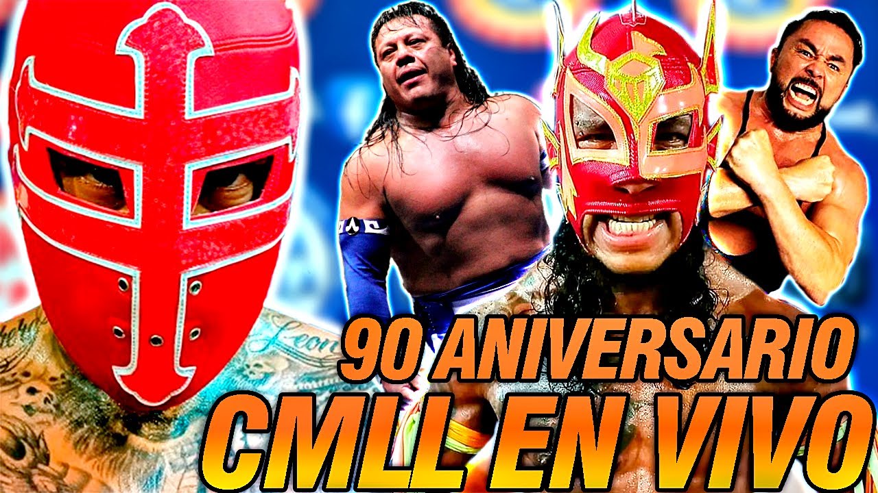 CMLL 90 Aniversario en VIVO: Dragón Rojo Jr vs Templario MASCARA vs ...