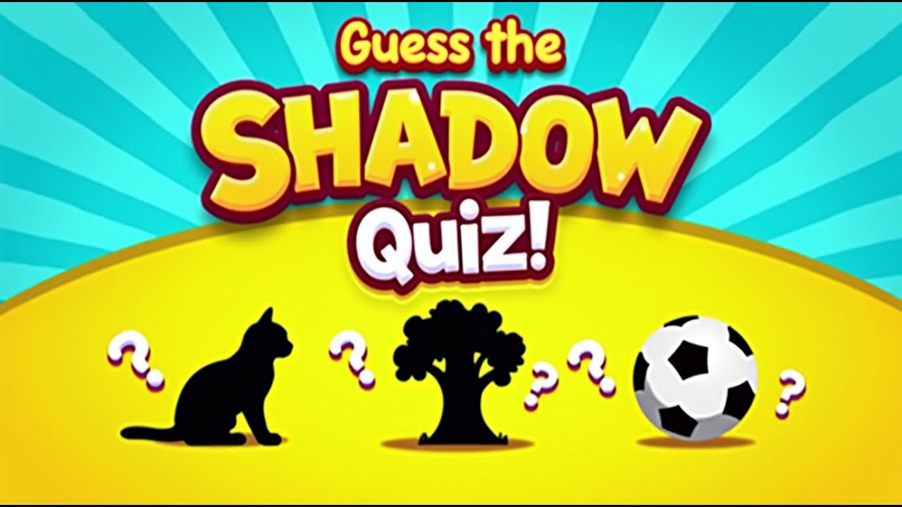 "Guess the Shadow Quiz for Kids | Fun Animal & Object Shadow Game 🌟 ...