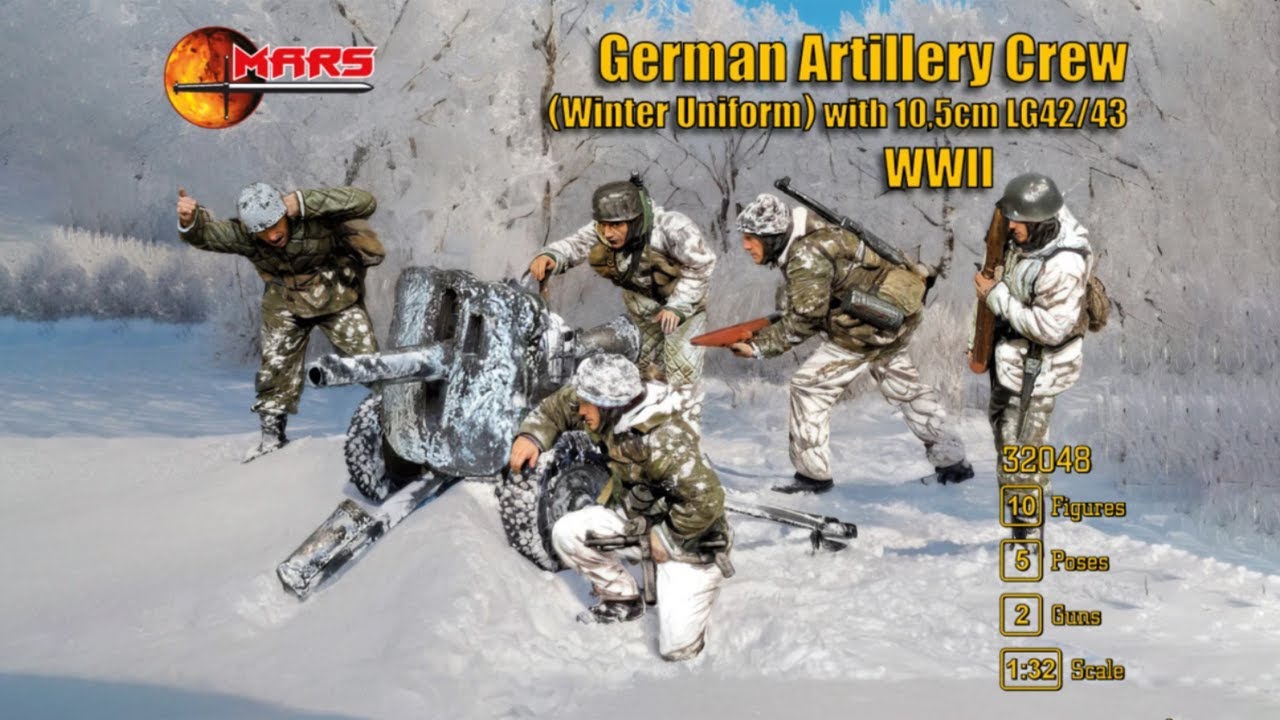 Unboxing Mars Figures 32048 1/32 German Artillery Crew Winter Uniform ...