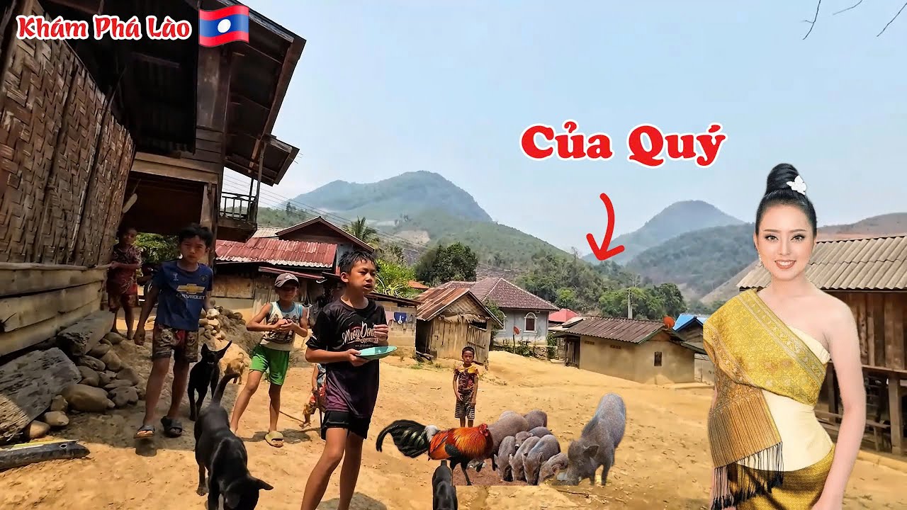 Khám Phá Ngôi Làng Có Nhiều Vật Quý Hiếm Trong Rừng || Ngân Vlog Khám Phá Nước Lào #3 - YouTube
