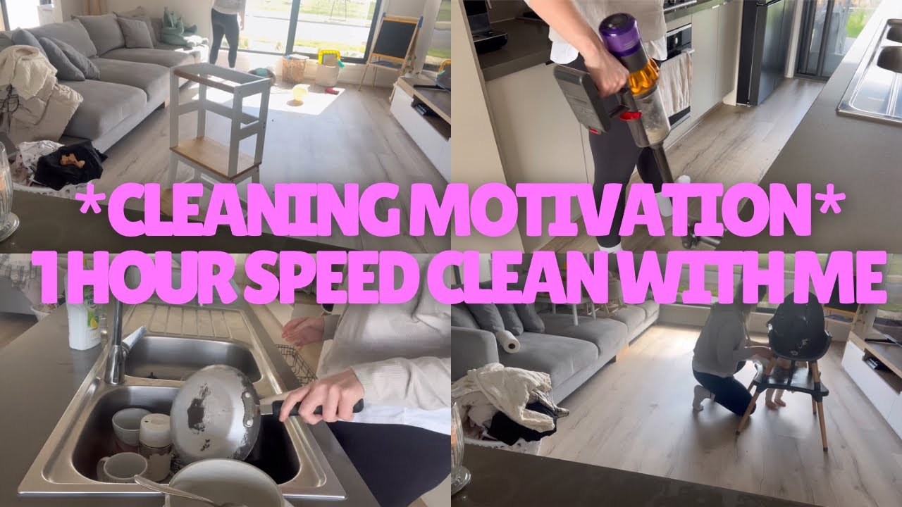 CLEANING MOTIVATION // 1 HOUR SPEED CLEAN // GET IT ALL DONE # ...