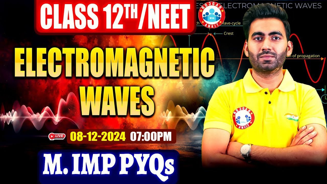NEET 2025 | Class 12 Physics Electromagnetic Waves | 12th Physics Most ...