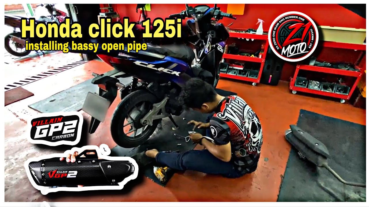 Honda Click 125i exhaust Soundcheck | Villain Gp2 - Zero OneMoto ...