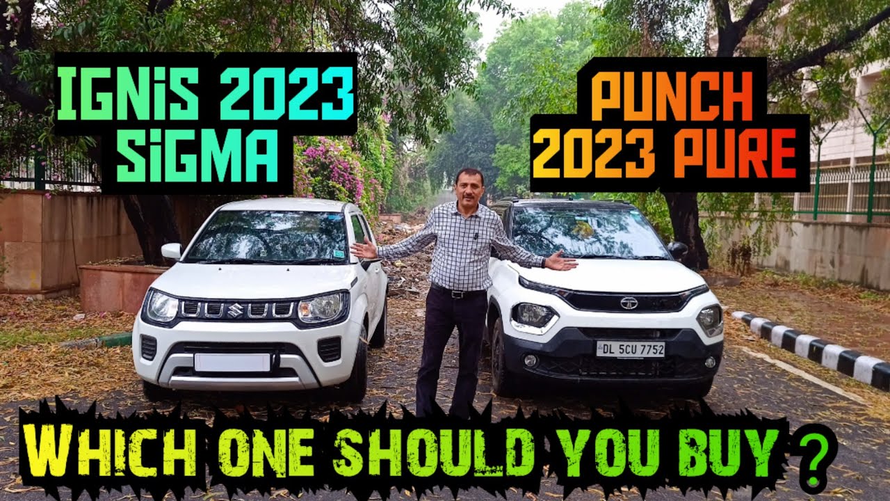 Maha Comparison 🤯 Maruti Ignis Sigma 2023 Vs Tata Punch Pure 2023 👊 ...