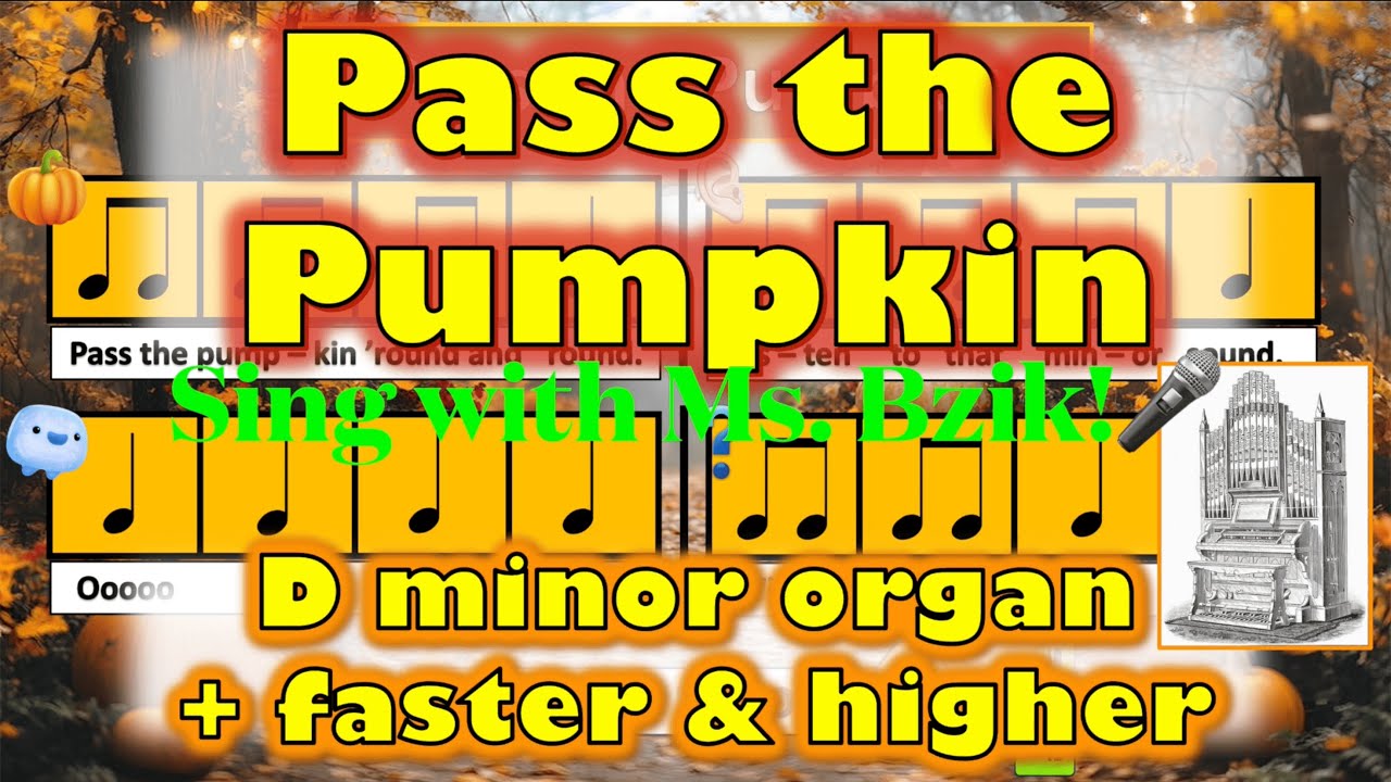 Pass the Pumpkin ORGAN | D minor | higher + faster - YouTube