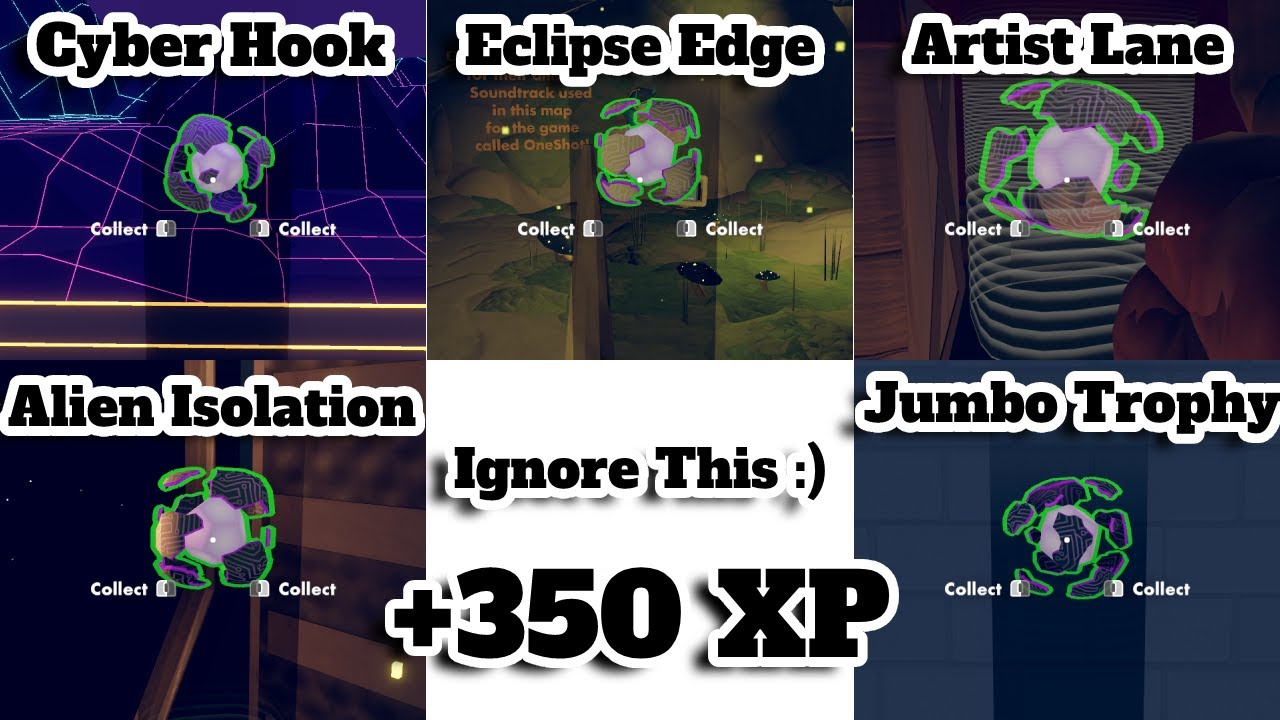 All Paid Core Locations In Cyber Hook, Eclipse Edge, Artist Lane, Alien Isolation & Jumbo Trophy ...