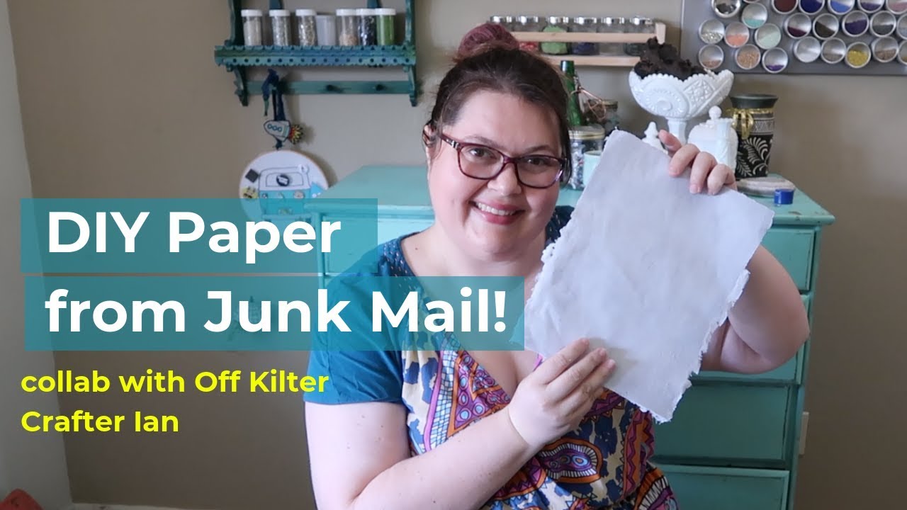 DIY Paper - make paper from junk mail - YouTube
