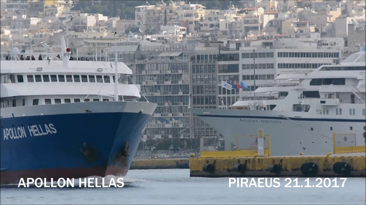 APOLLON HELLAS morning departure from Piraeus - YouTube