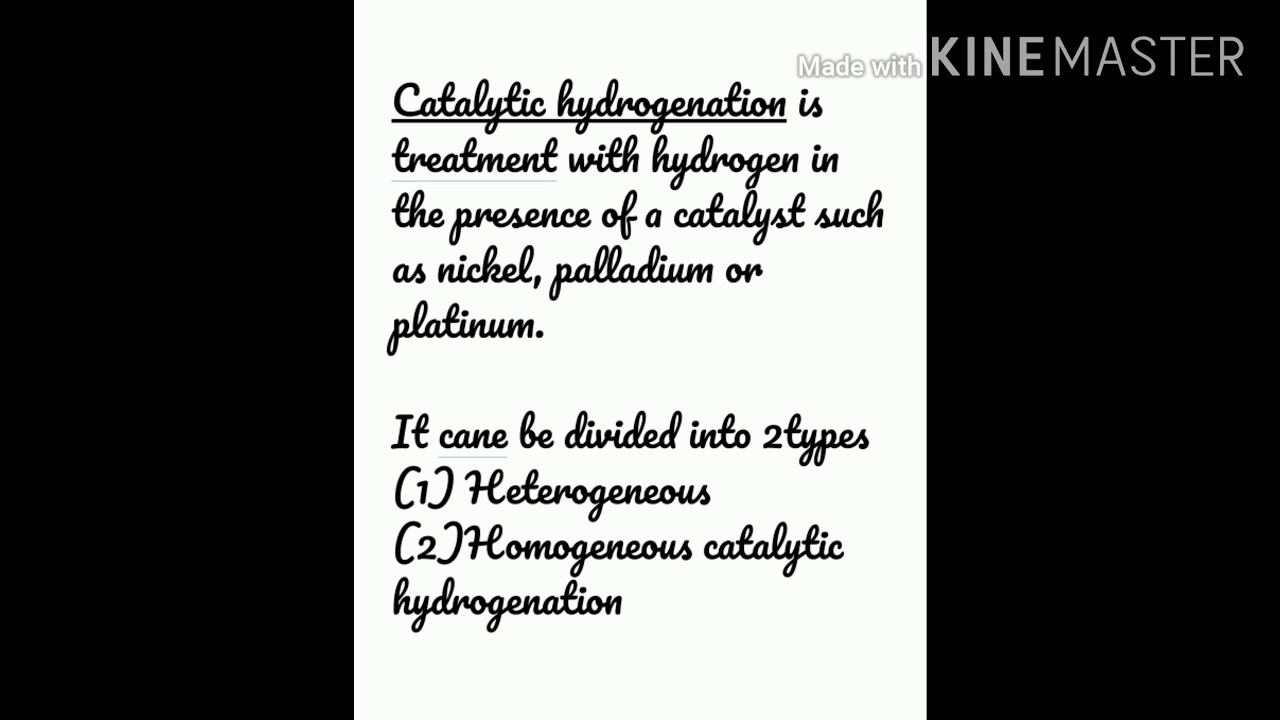 Heterogeneous catalytic hydrogenation(Semester-IV M.Sc Organic ...