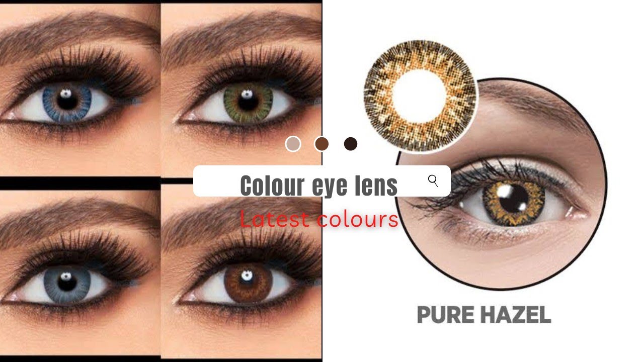 latest eye colour lens/colour with names/freshlook colour lens. - YouTube